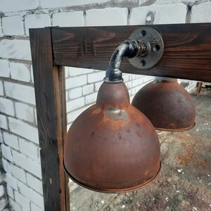Rusty Wall Lamp in Industrial Style. Wall Sconce. - Etsy