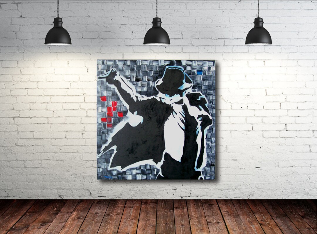 Michael Jackson, Abstract Pop Art Painting, Original Contemporary ...