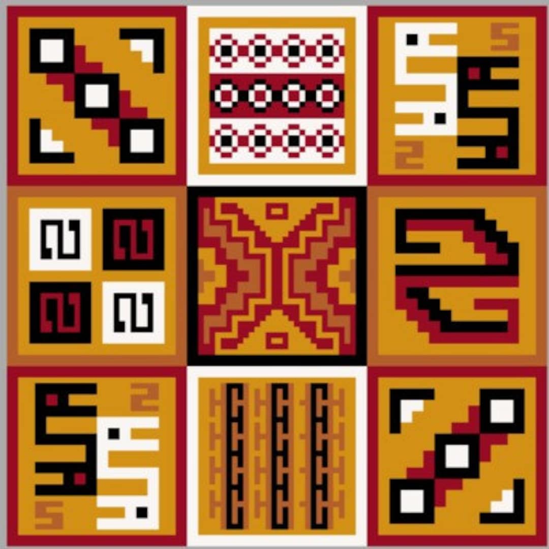Tokapu II Sampler Cross Stitch Digital Pattern Peru Pre-columbian ...