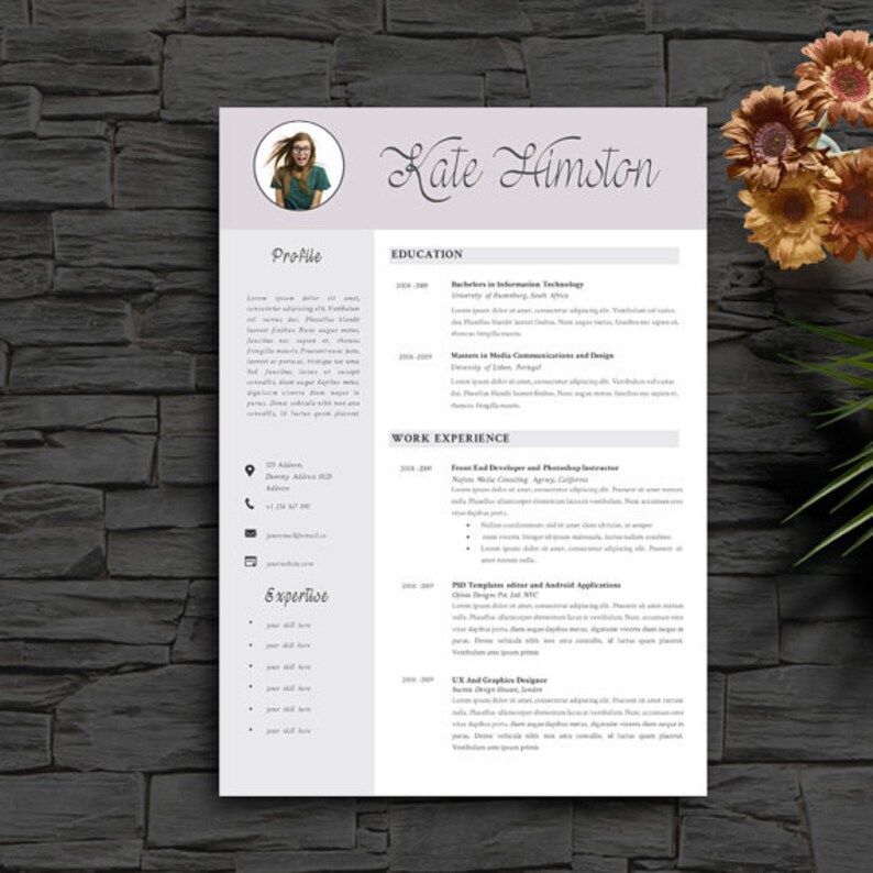 Professional Resume/cv Template Cover Letter, Teacher, Nurses & for ...
