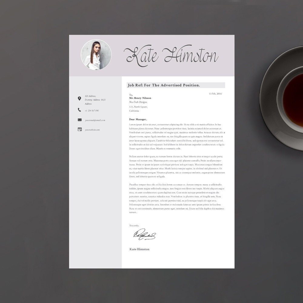 Professional Resume/cv Template Cover Letter, Teacher, Nurses & for ...
