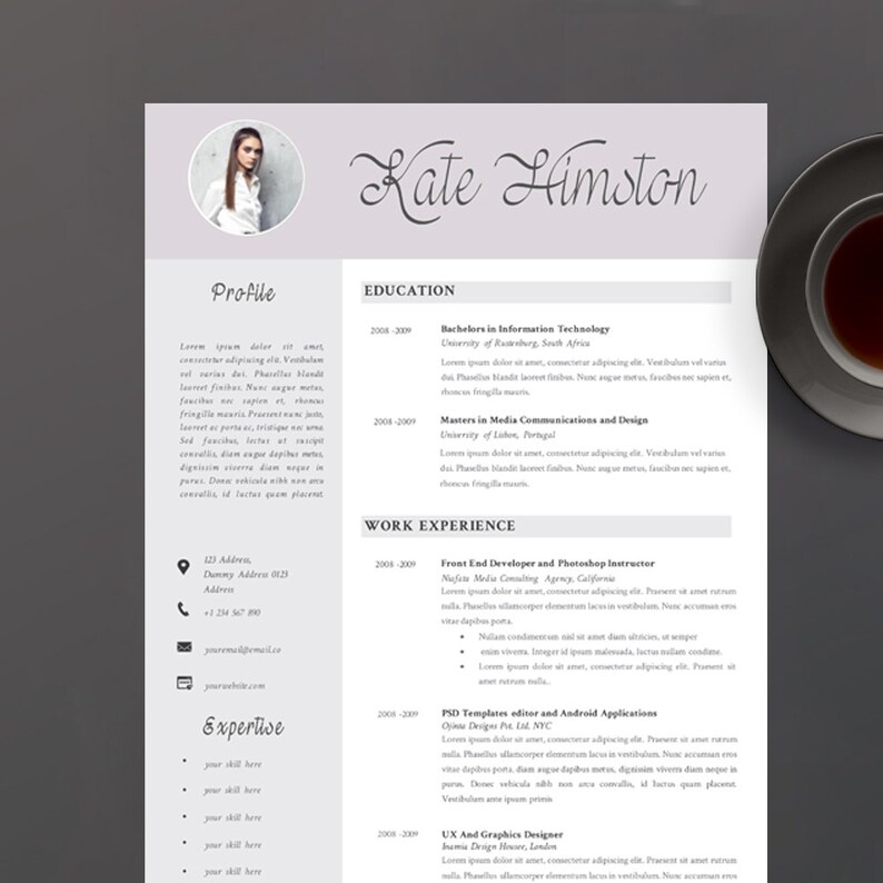 Professional Resume/cv Template Cover Letter, Teacher, Nurses & for ...