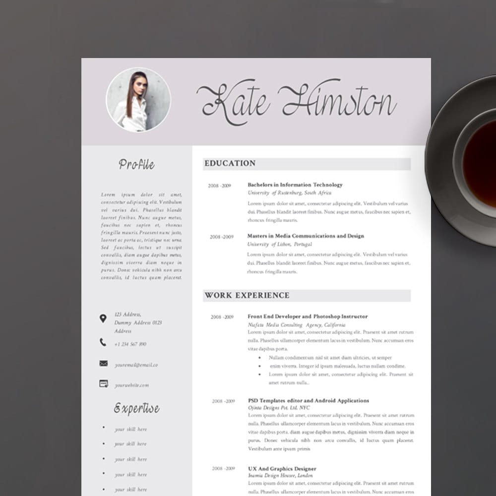 Professional Resume/cv Template Cover Letter, Teacher, Nurses & for ...