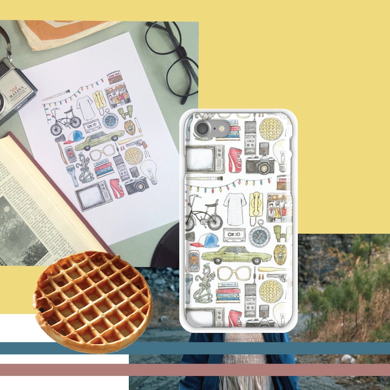 STRANGER THINGS Minimal Hand Drawn Art Print Line Drawing - Etsy