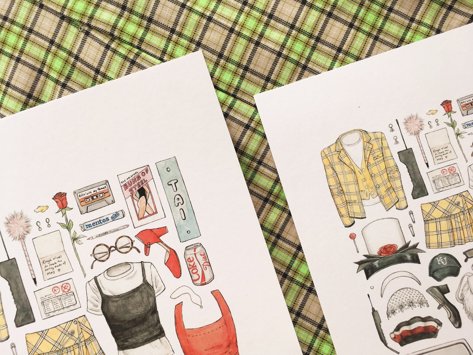 CLUELESS Minimal Illustration Movie Poster Drawing Art Print - Etsy UK