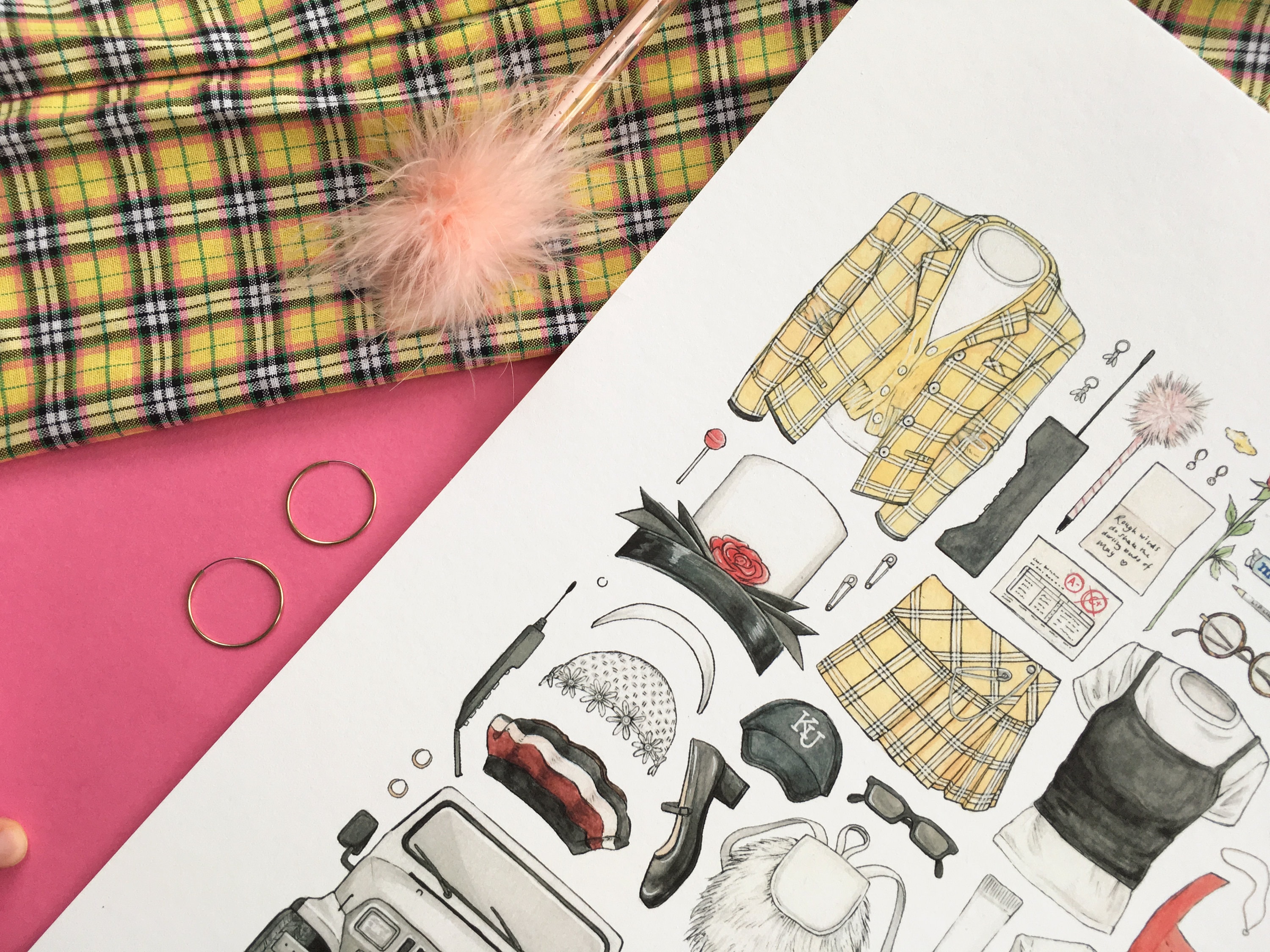 CLUELESS Minimal Illustration Movie Poster Drawing Art Print - Etsy UK