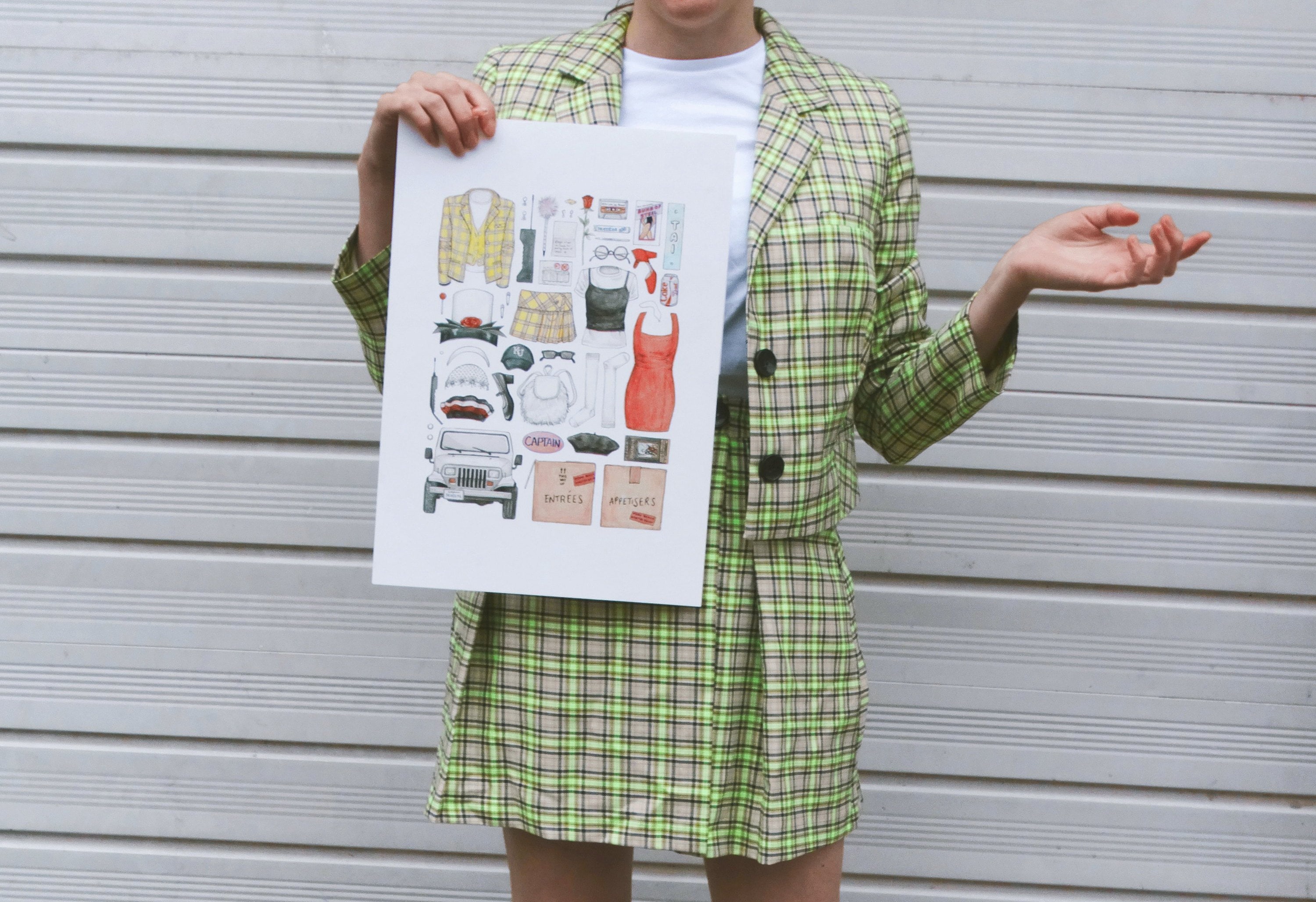 CLUELESS Minimal Illustration Movie Poster Drawing Art Print - Etsy UK