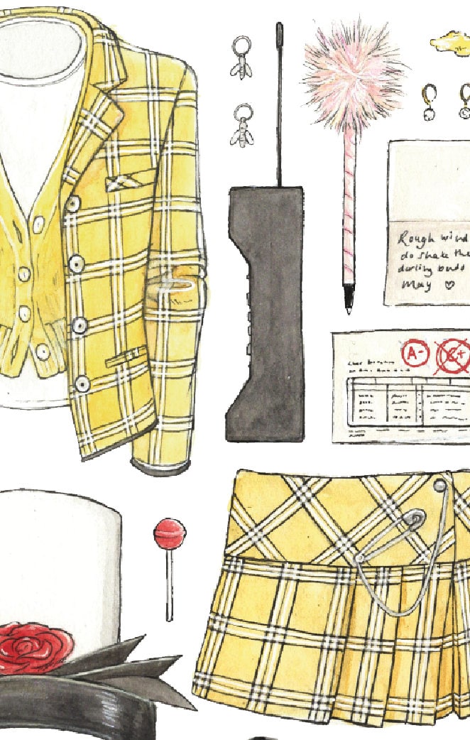 CLUELESS Minimal Illustration Movie Poster Drawing Art Print - Etsy UK