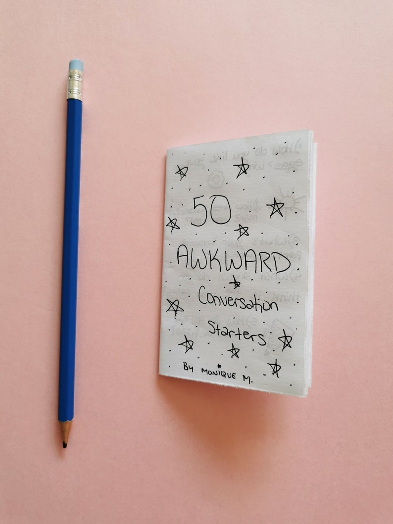 50 Awkward Conversation Starters Mini Zine - Etsy Canada