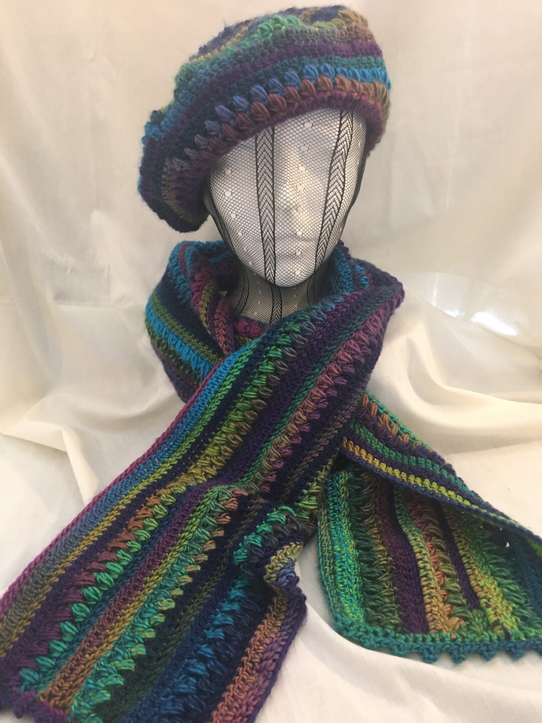 Beret & Matching Scarf - Etsy