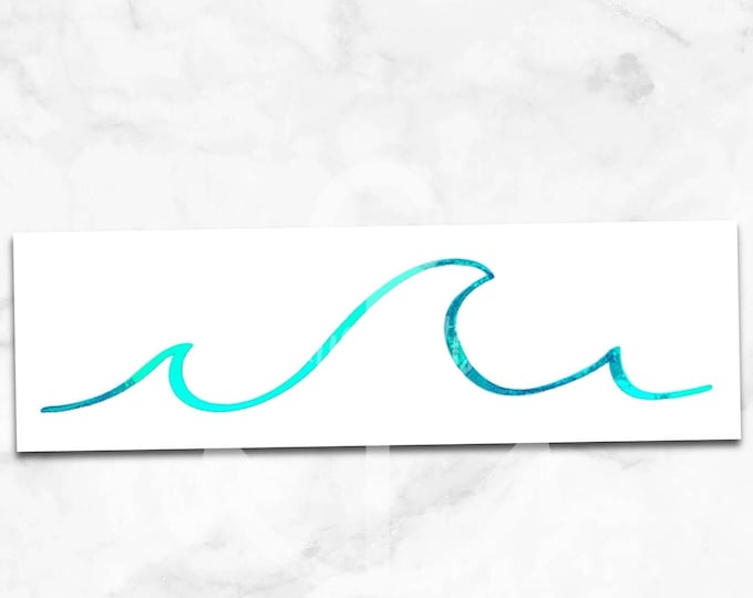 Wave Decal, Wave Sticker, Wave Car Decal Sticker, Wave Wall Decal, Wave ...