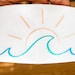 Ocean Wave Decal Sticker With Custom Word, Custom Wave Vinyl Decal ...