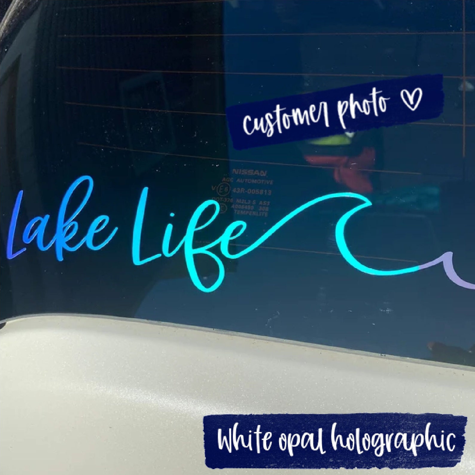 Ocean Wave Decal Sticker With Custom Word Custom Wave Vinyl - Etsy