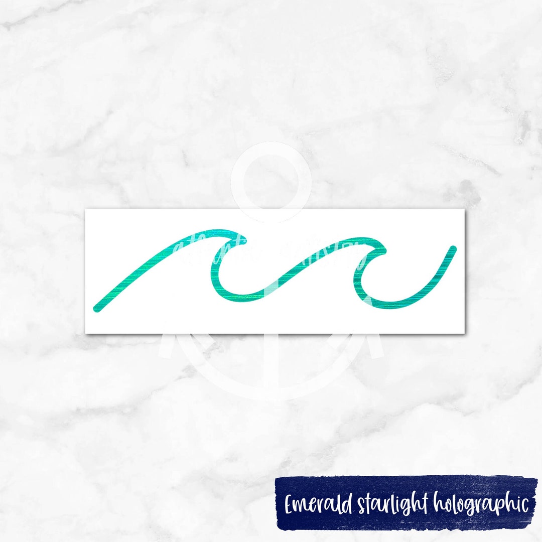 Ocean Wave Sticker, Wave Decal for Car, Beach Sticker for Laptop or ...