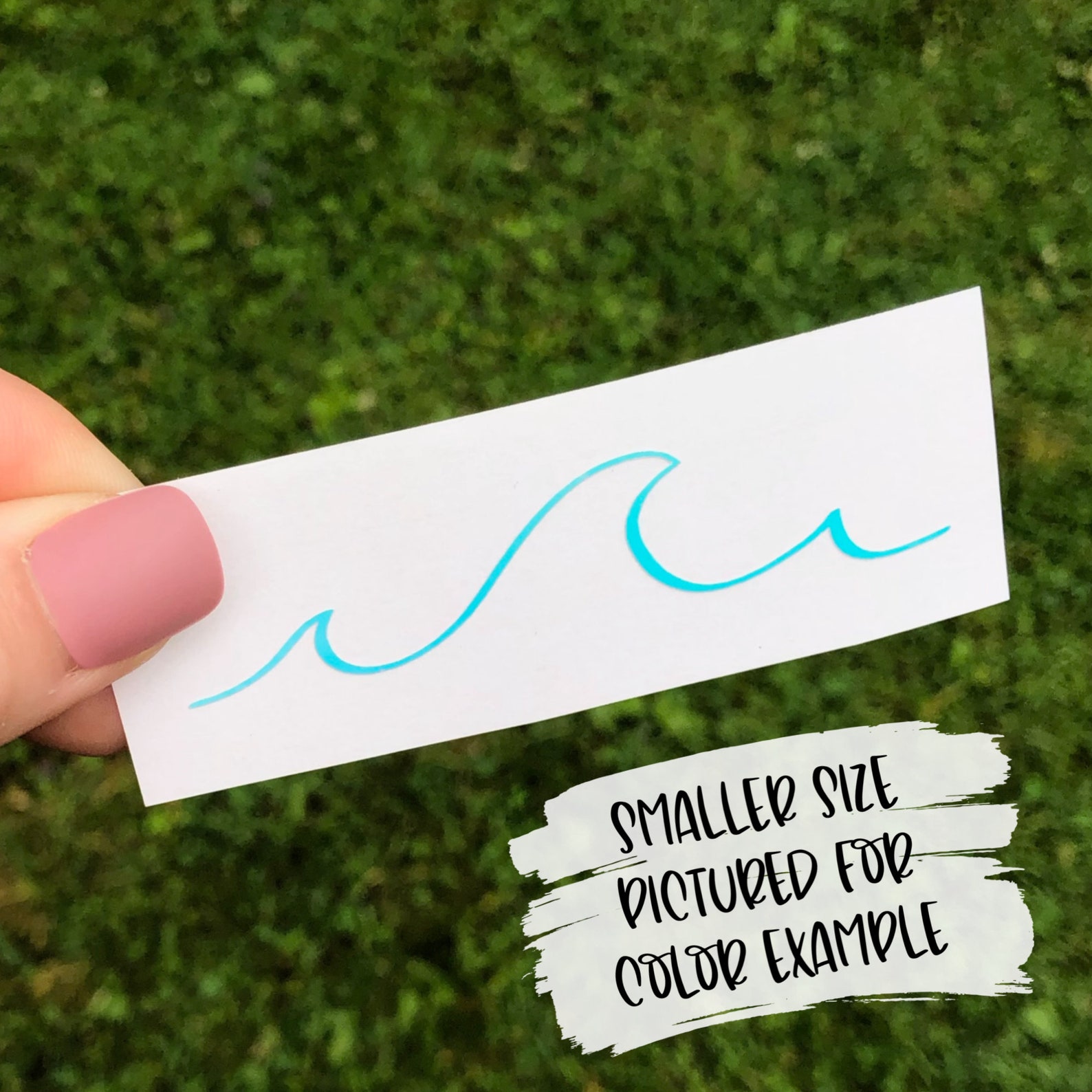XL Ocean Wave Decal Holographic Wave Sticker Large Ocean - Etsy