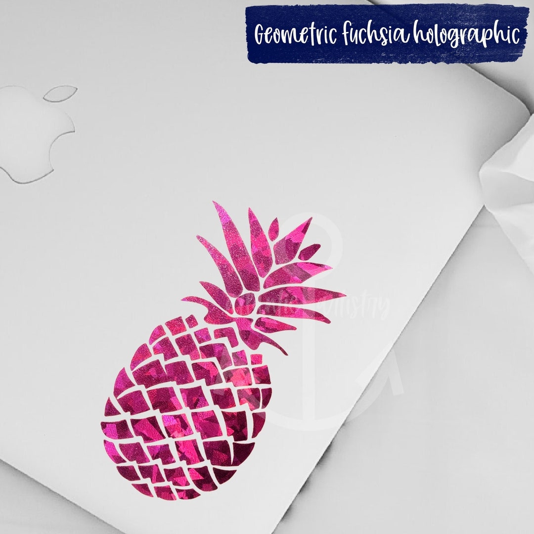 Pineapple Decal, Holographic Pineapple, Tropical Car Decals, Beachy ...