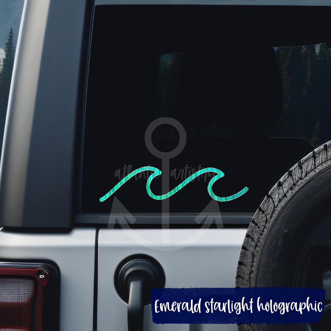 Ocean Wave Sticker, Wave Decal for Car, Beach Sticker for Laptop or ...