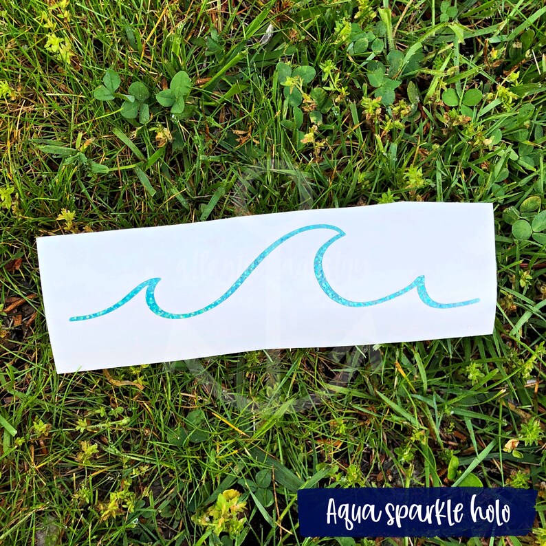 Ocean Wave Sticker Wave Decal Beach Sticker for Laptop Lake - Etsy