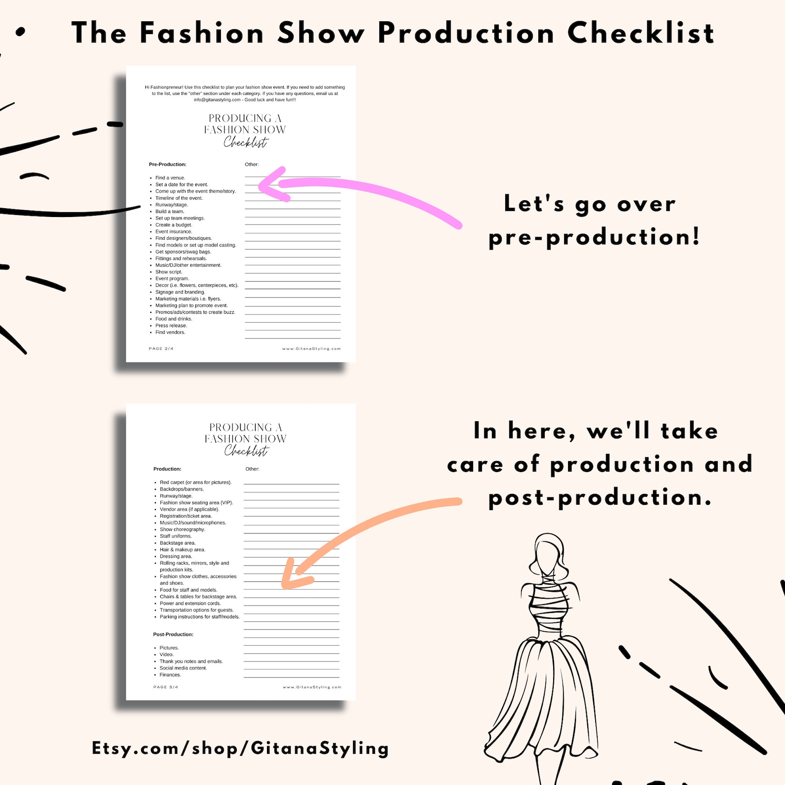 Fashion Show Production Checklist | Event Planner | Event Planning ...