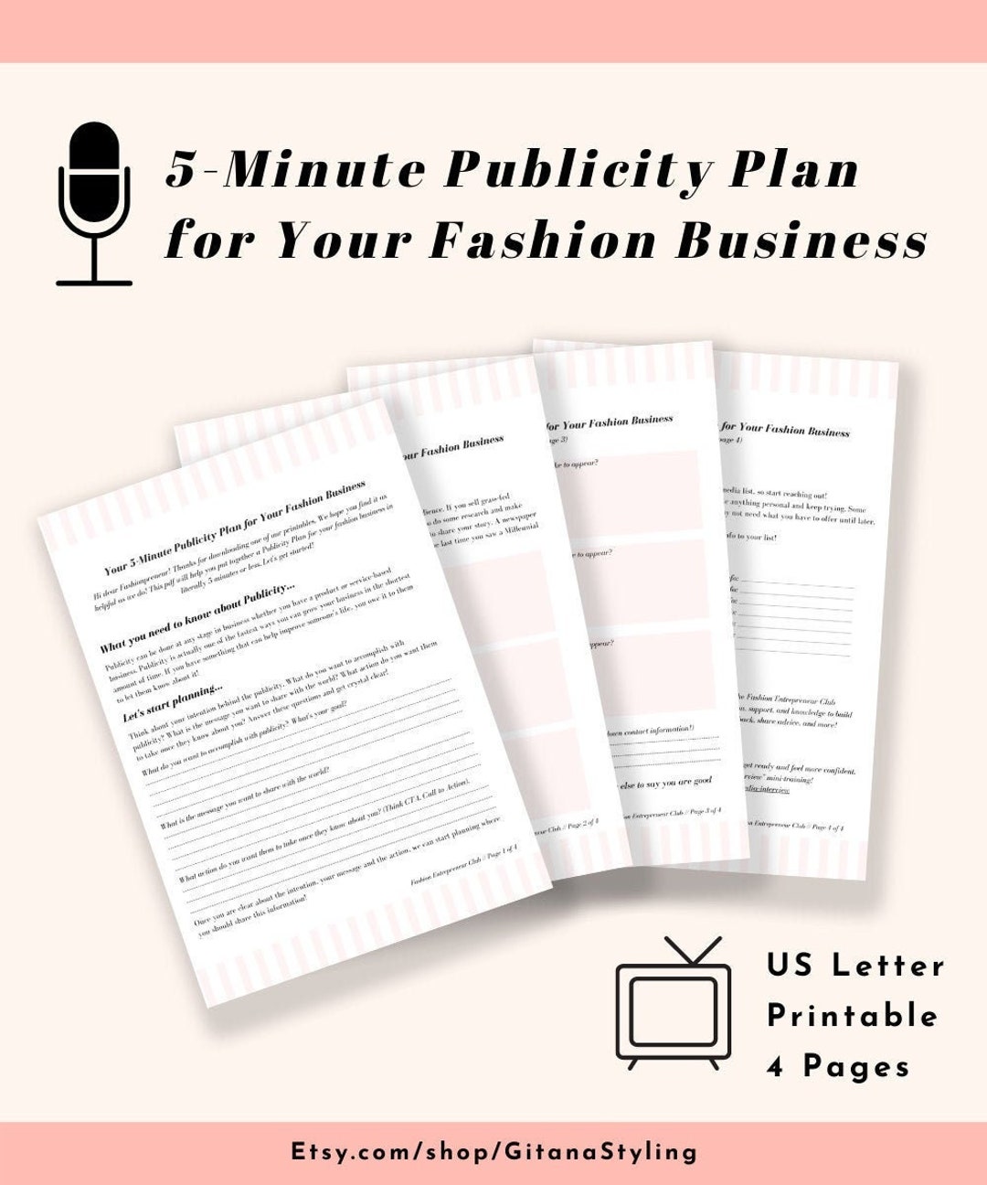 Your 5-minute Publicity Plan for Your Fashion Business | Media Plan ...