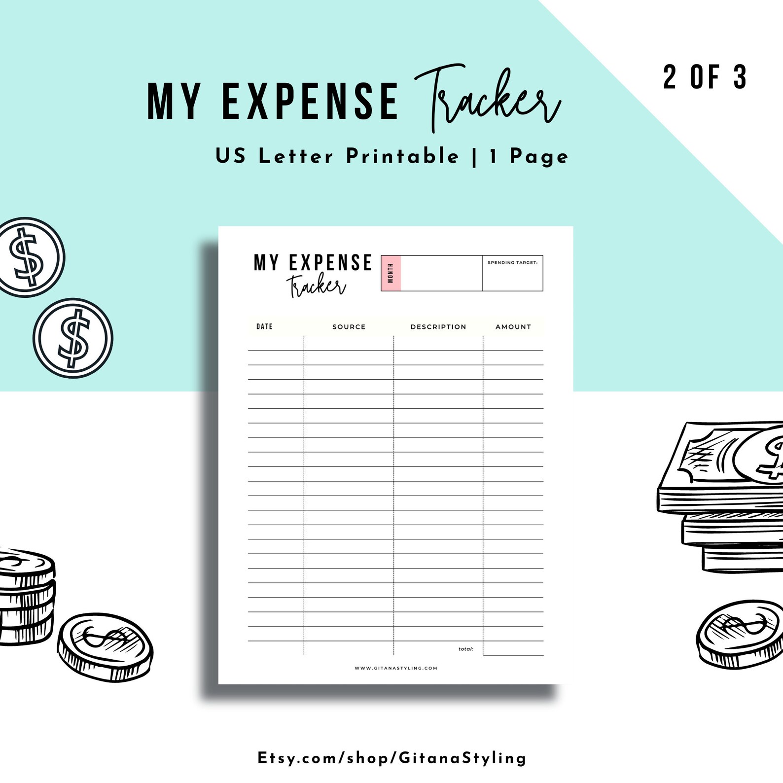 Business Finance Planner Printables Set | Business Finance Templates ...
