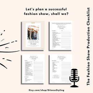 Fashion Show Production Checklist | Event Planner | Event Planning ...