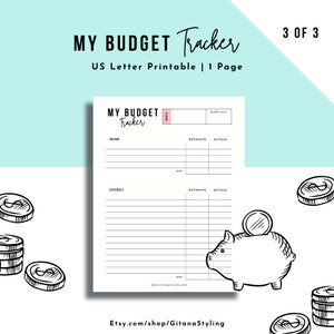 Business Finance Planner Printables Set | Business Finance Templates ...