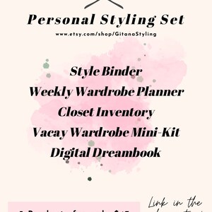 Style Binder Printable Planner, Personal Style Planner, Personal Life ...
