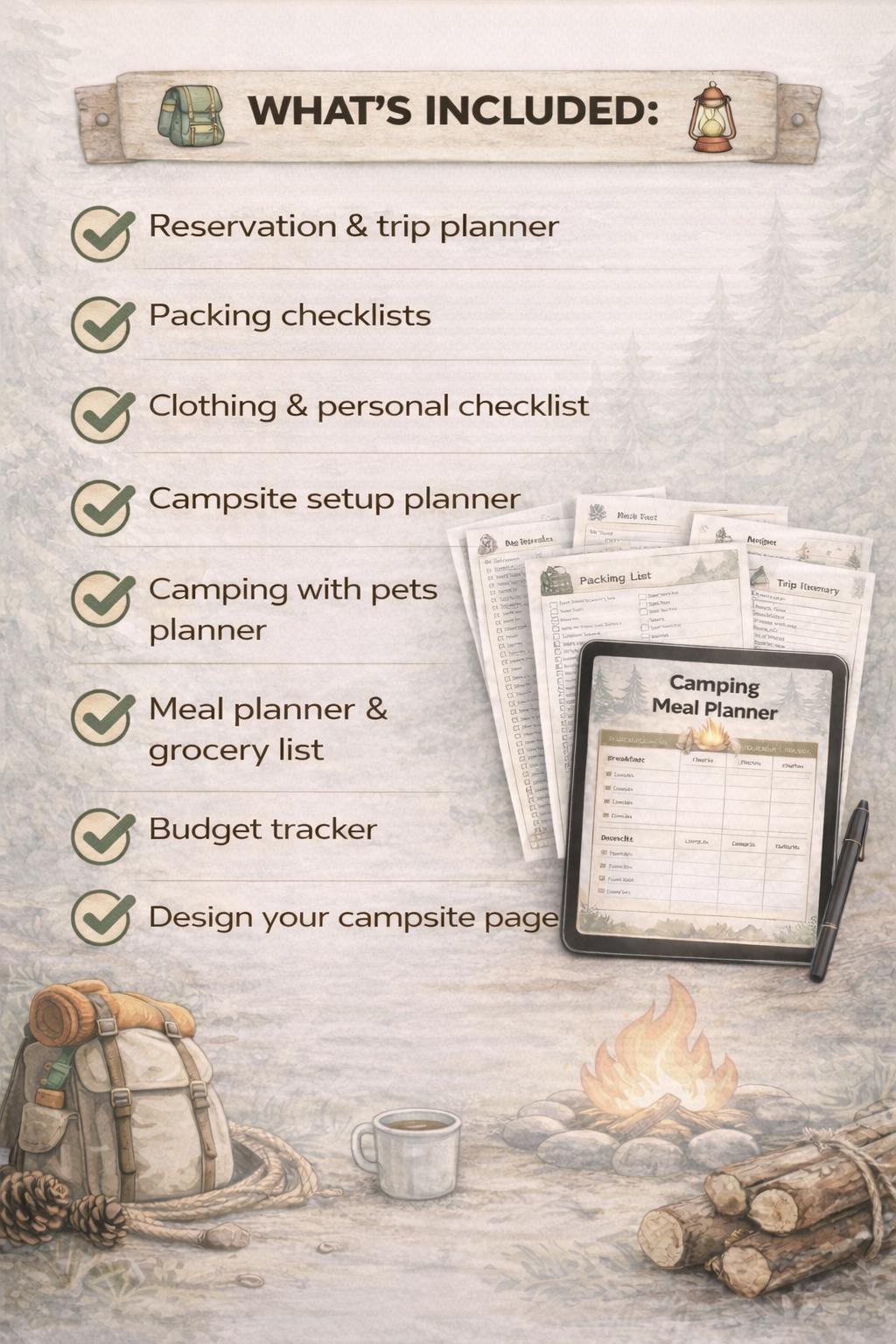 Ultimate Camping Planner Printable - Etsy