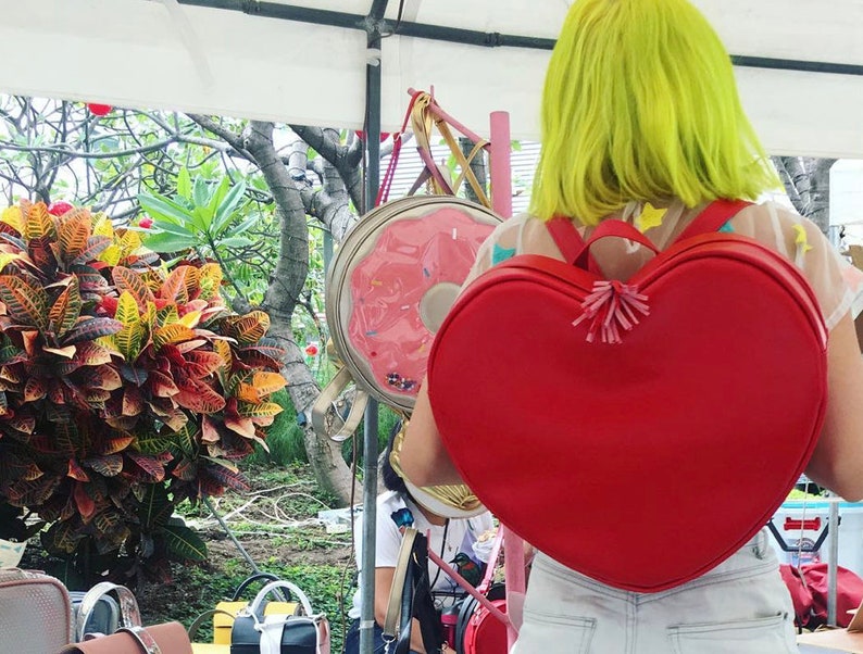 Heart Backpack - Etsy