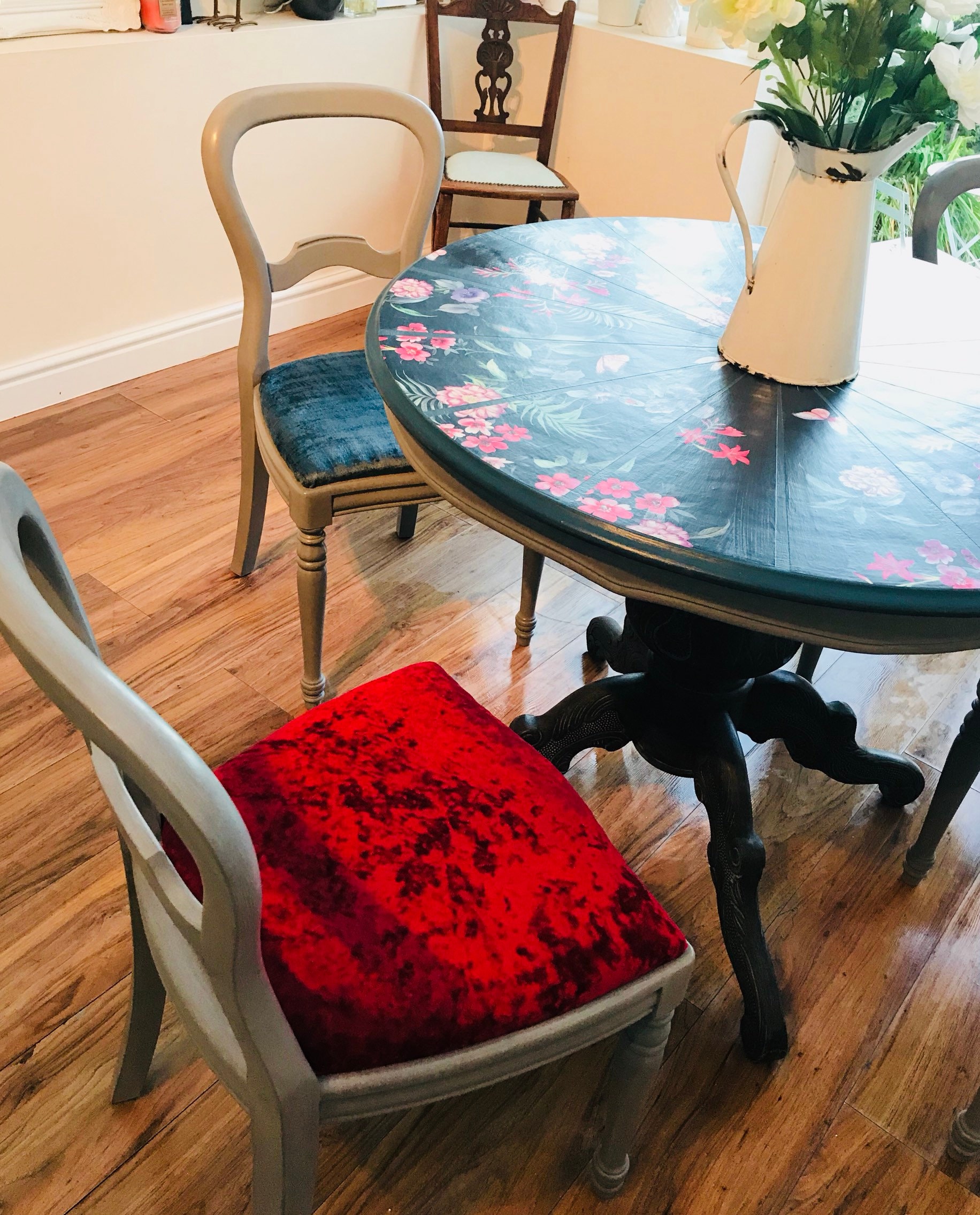 Decoupage Dining Room Table