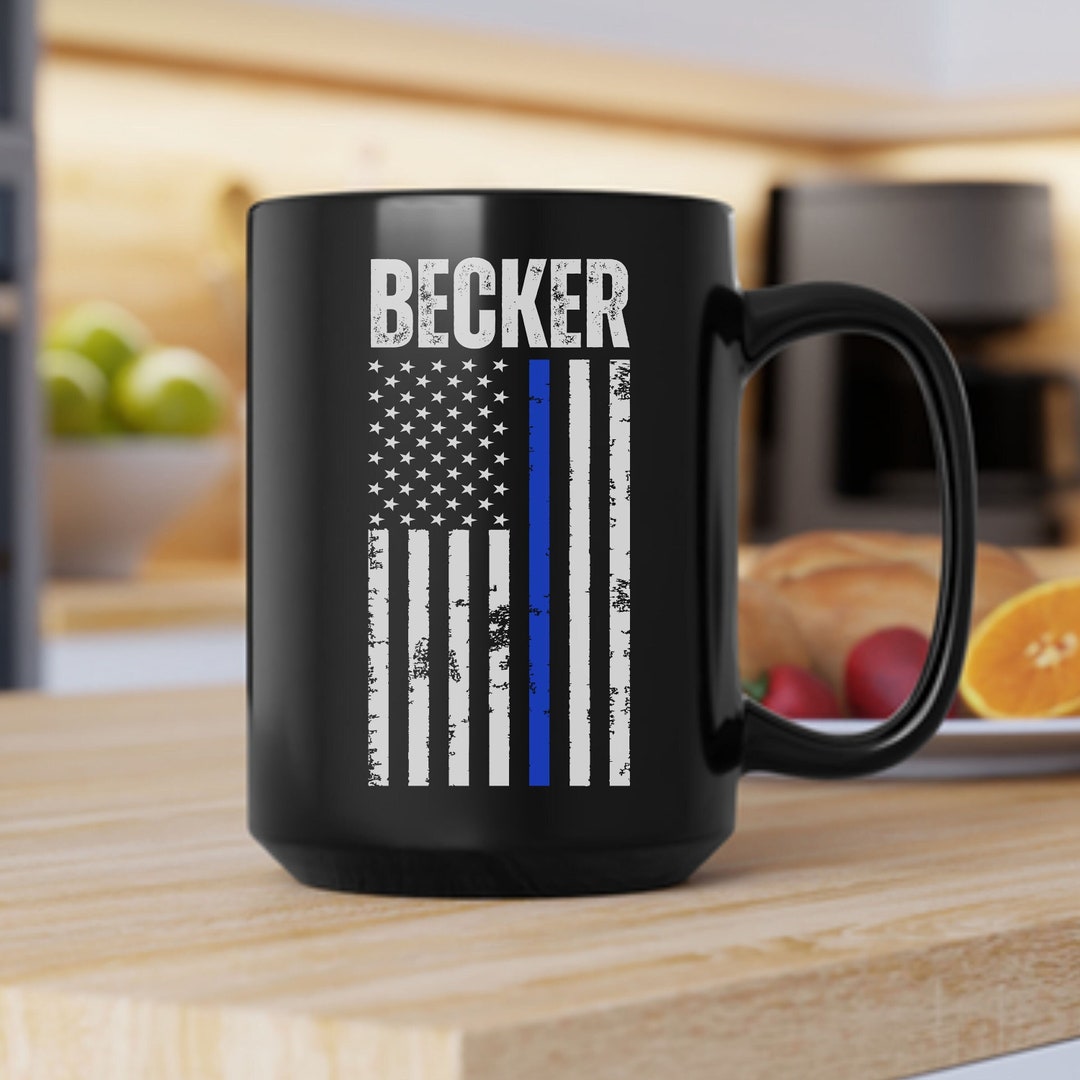 Personalized Thin Blue Line Mug: Police Officer Gift - Etsy