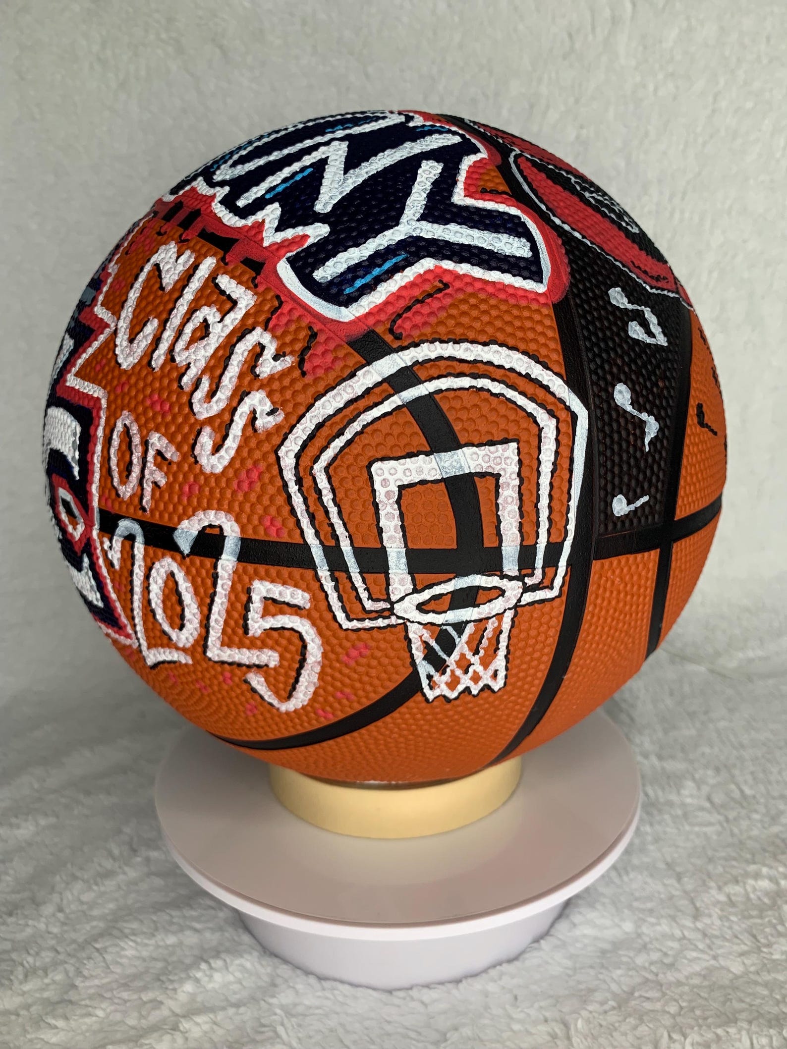 Custom, Hand-painted, Commemorative Basketball - Etsy