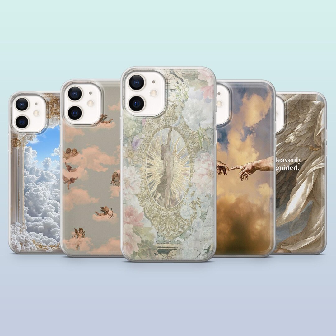 Heaven Phone Case Angels Godly Realm for iPhone 16,15,14,13,12, Samsung ...