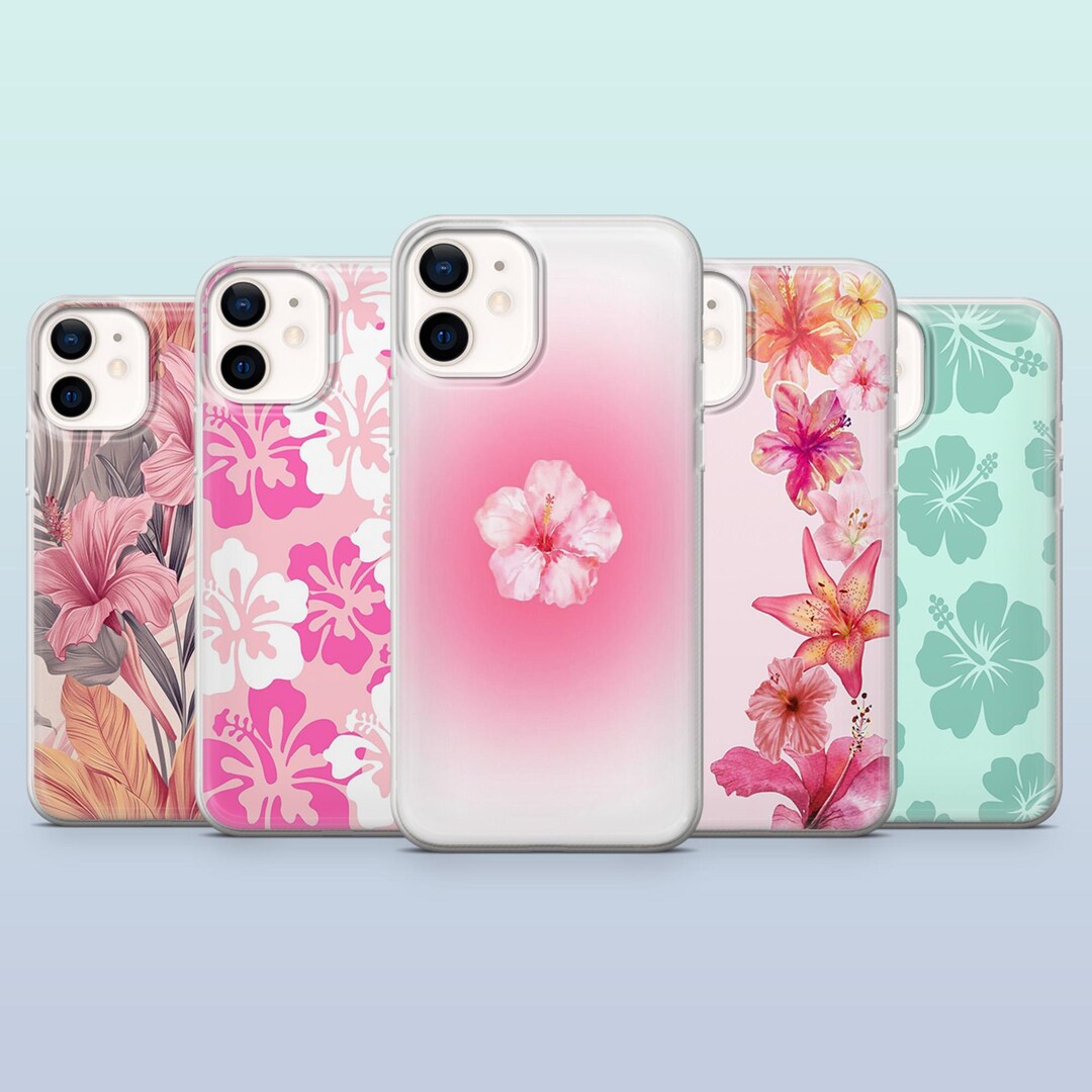 Hibiscus Phone Case Hawaiian Flower Lilly Blooms Cover for iPhone 16 ...