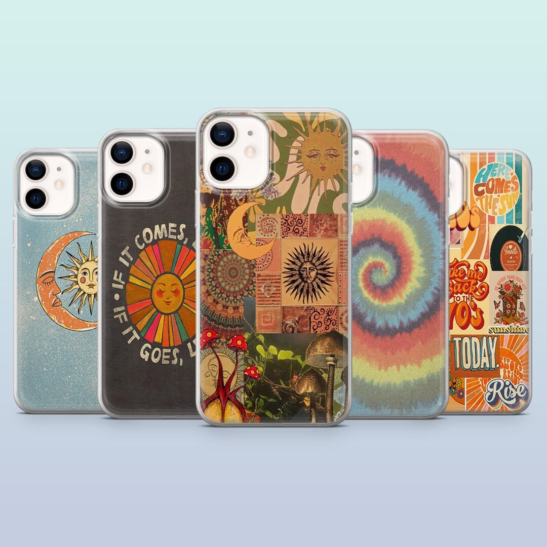 Hippie Phone Case Trippy Vintage Nomad Retro Cover for iPhone 16,15plus ...