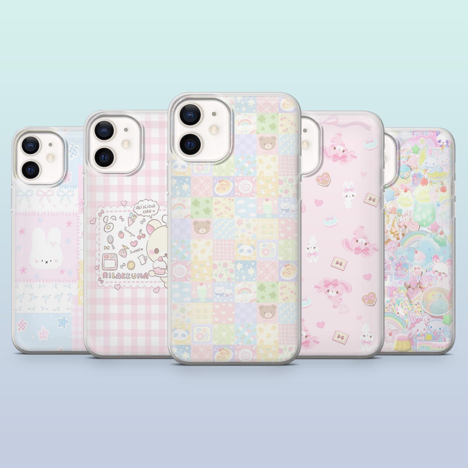 Kawaii Phone Case Cutecore Pink Cute Cover for iPhone 16,15,14,13,12 ...