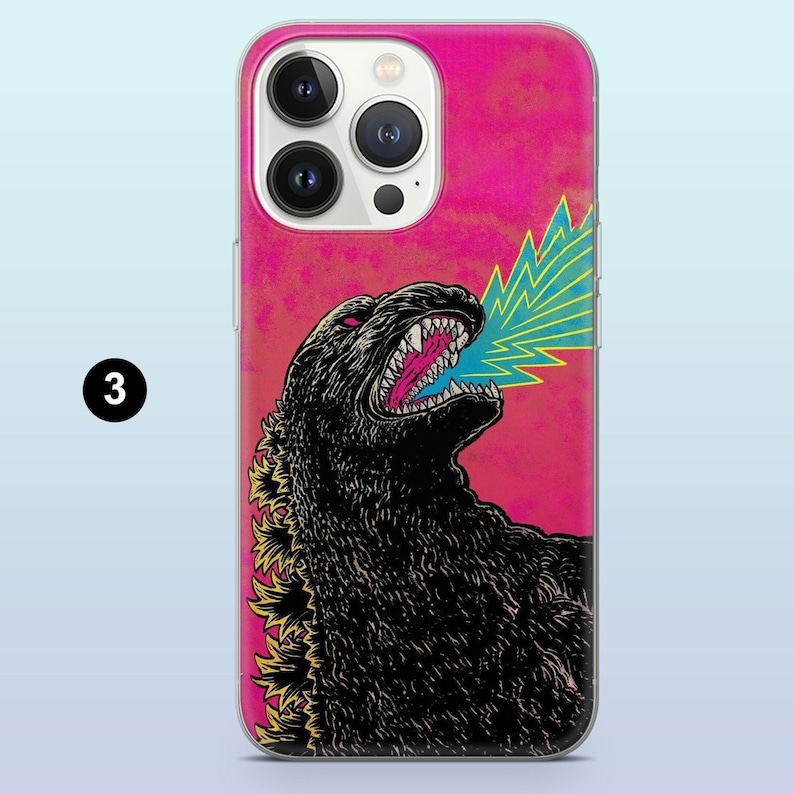 Godzilla Phone Case Kaiju Monster King Kong for iPhone 16,15,14,13,12 ...