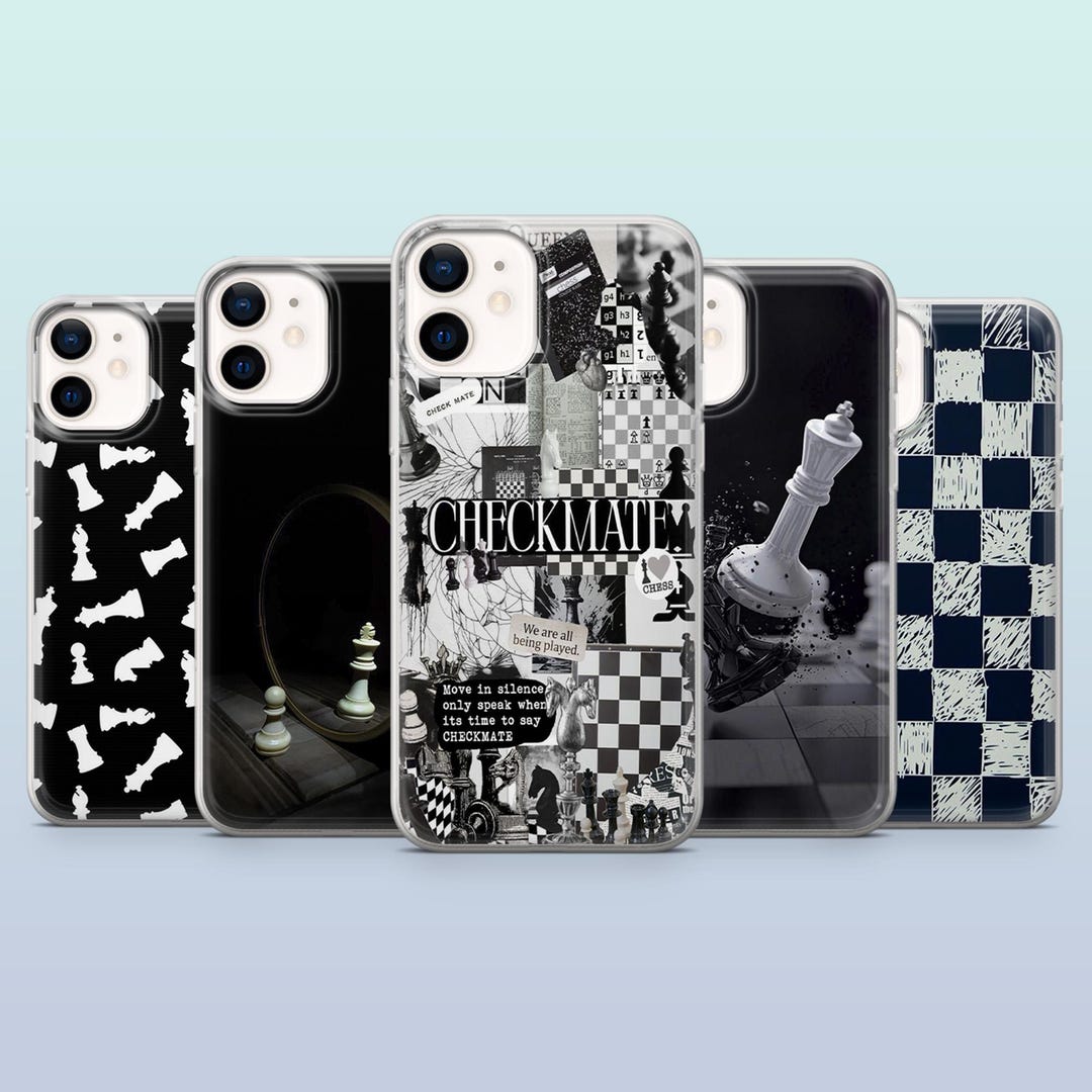 Chess Phone Case Checkmate Bishop Board Game Cover for iPhone 16, 15 ...