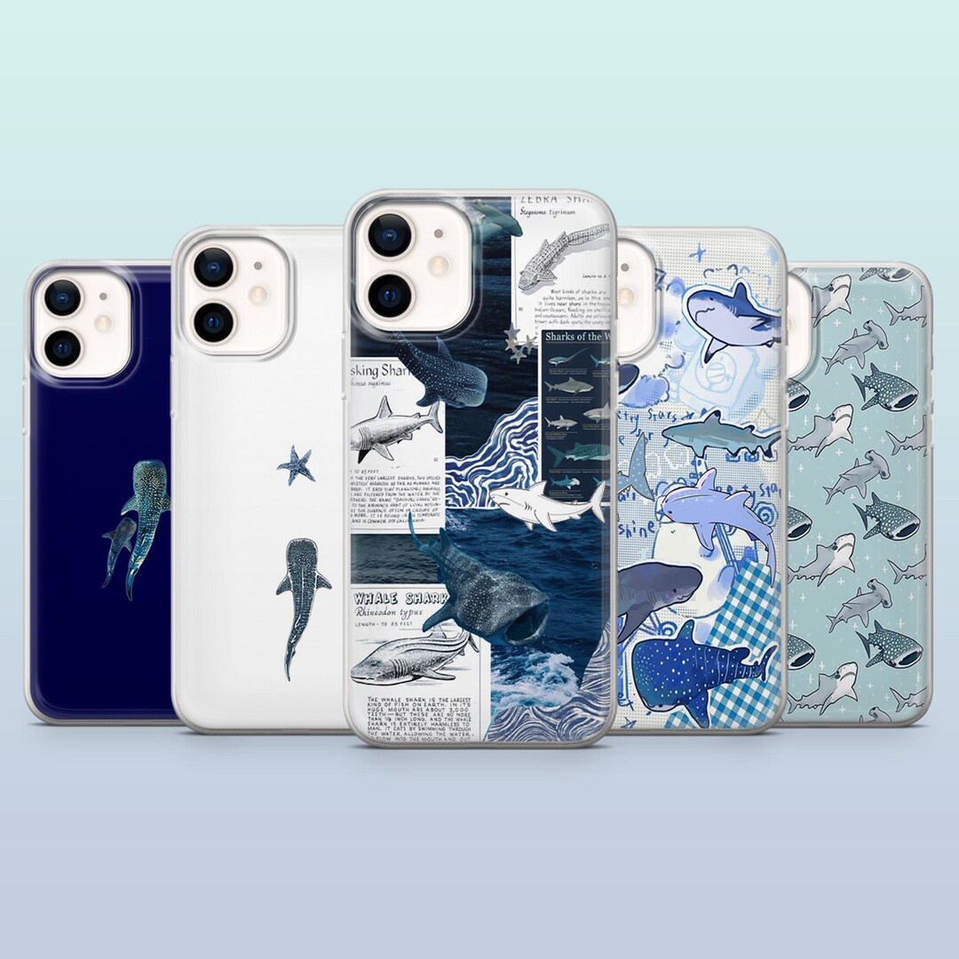 Whale Shark Phone Case Aquatic Animal Ocean Creature Cover for iPhone ...