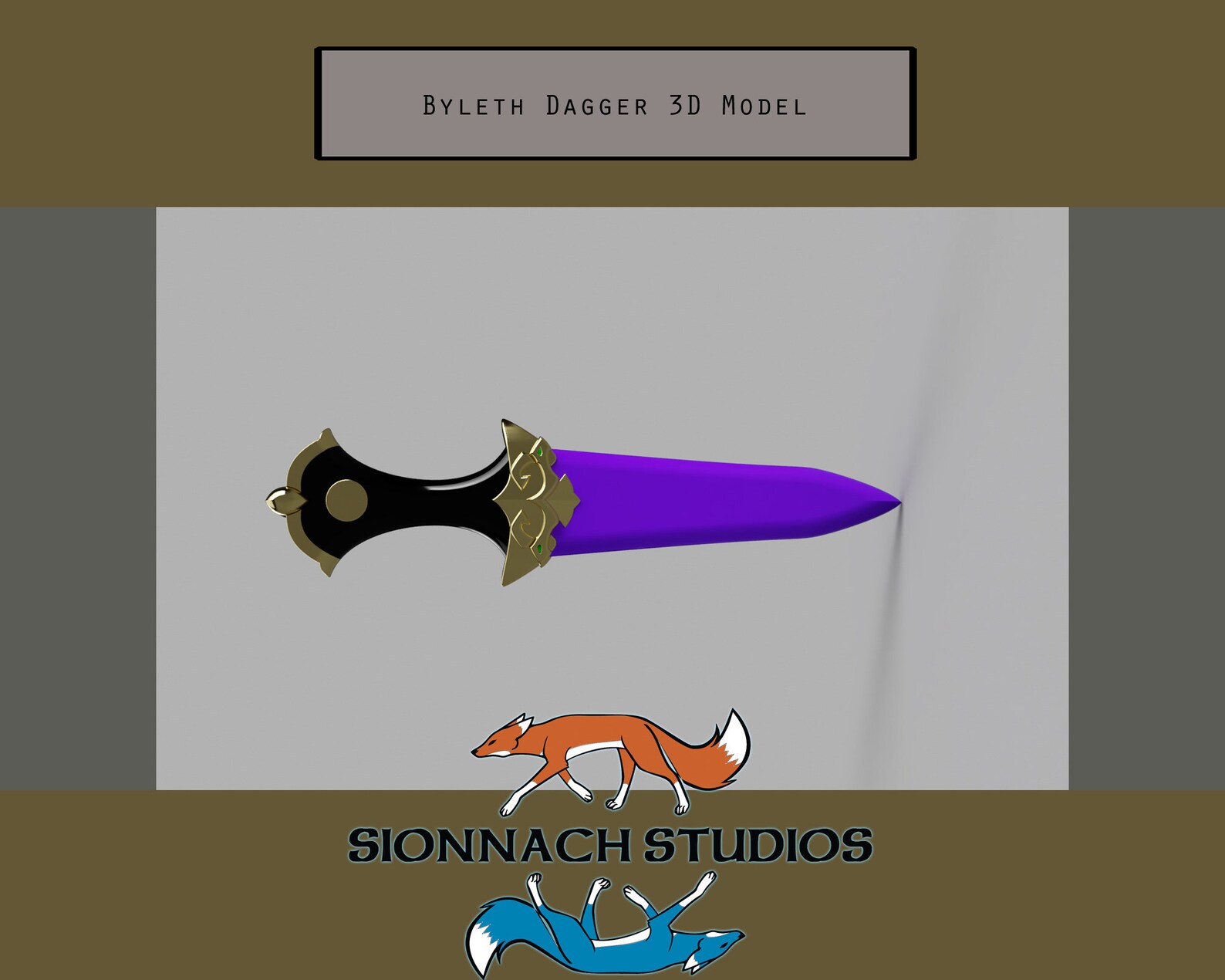 Fire Emblem: Three Houses - Byleth Dagger - STL Files for 3D Printing ...