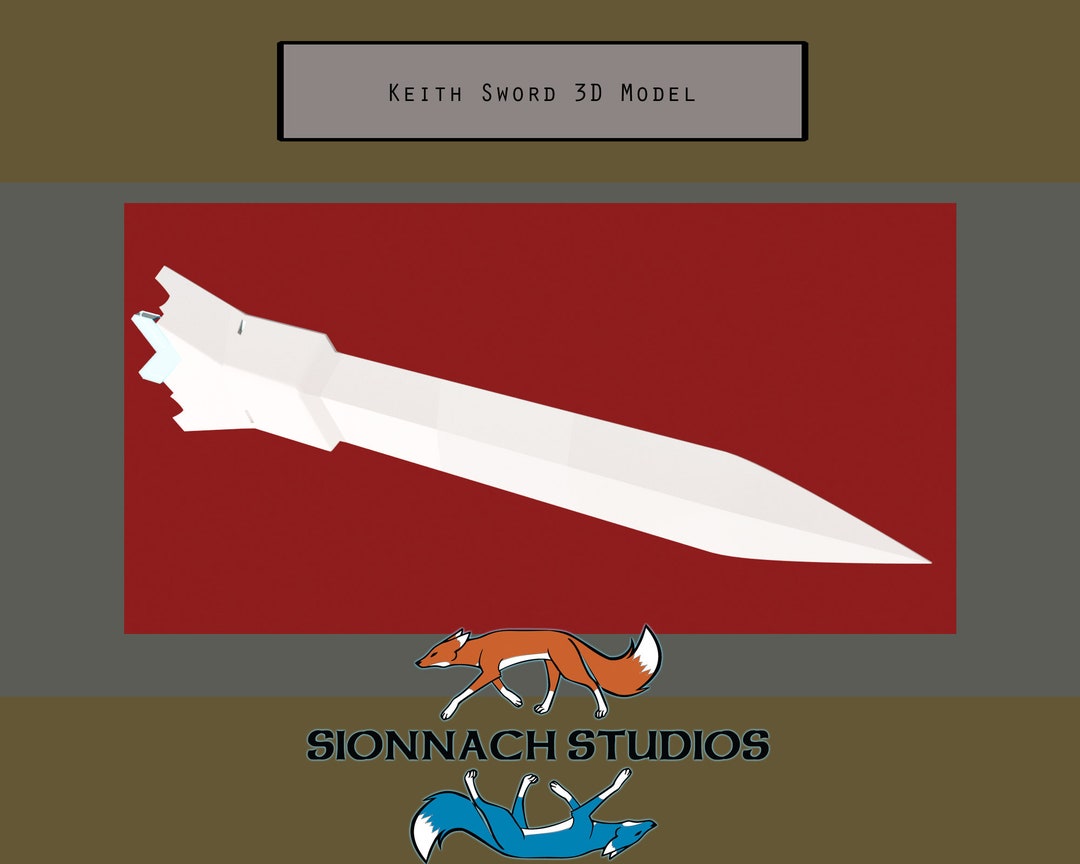 Voltron Inspired Prop Keith Sword and Bayard for Cosplay - STL Files ...