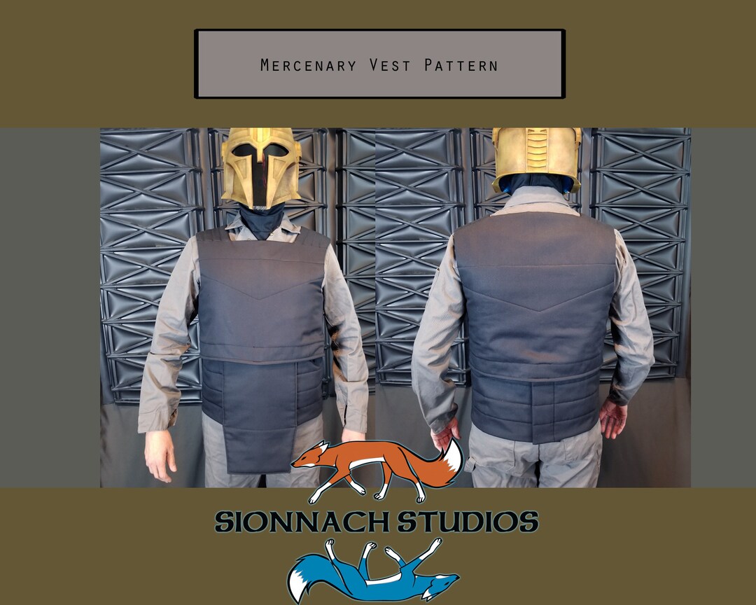 Space Mercenary Vest and Cumberbund Pattern Inspired by the Mandalorian ...