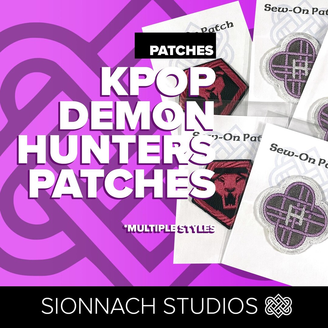 Kpop Demon Hunters Sew on Patches - Etsy UK