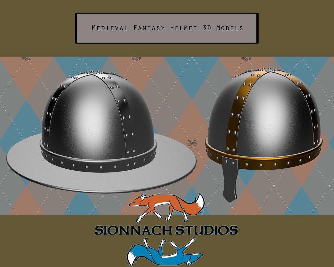 Medieval Fantasy Helmets - STL Files for 3D Printing - Etsy