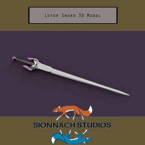 Voltron Inspired Prop Lotor Sword for Cosplay - STL Files for 3D ...