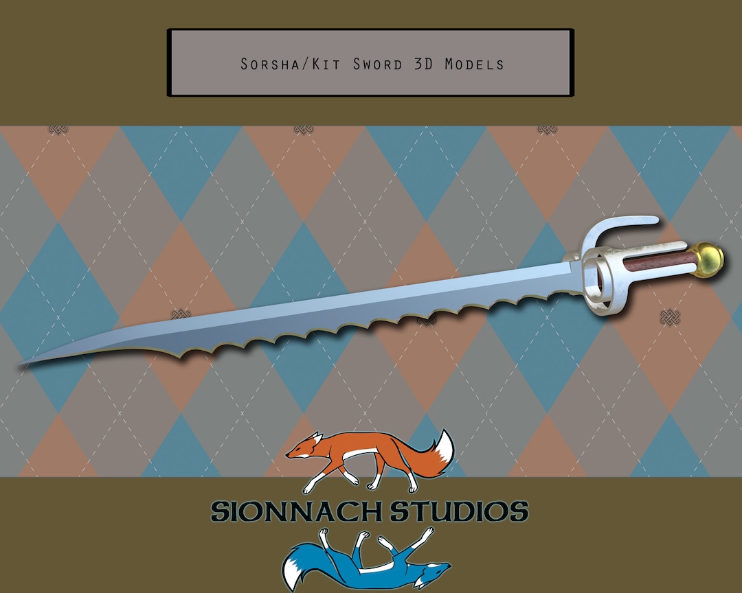 Willow Inspired Sorsha Kit Prop Sword for Cosplay - STL Files for 3D ...