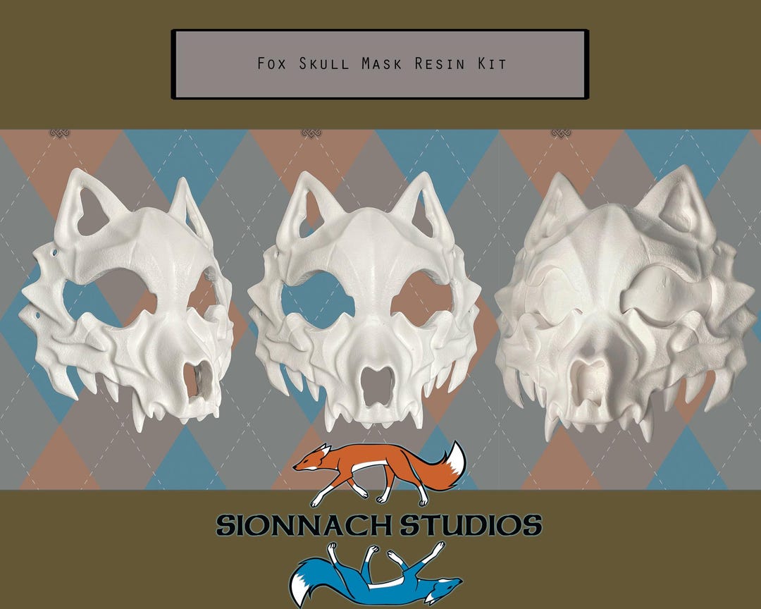 Fox Skull Mask Resin Kit - Etsy
