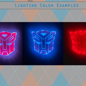 Transformers Autobot Inspired LED Wall Lamp Decoration - Etsy
