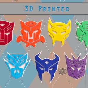 Transformers Inspired - 3D Printed Faction Badges/magnets - Etsy